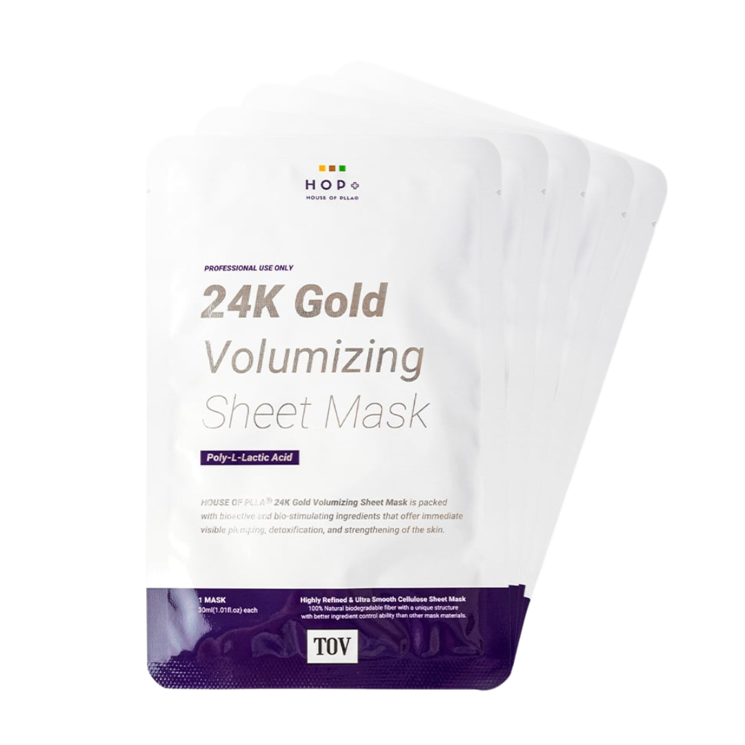 HOP+ 24k Gold Volumizing Sheet Mask | skinBEAUTIFUL RX