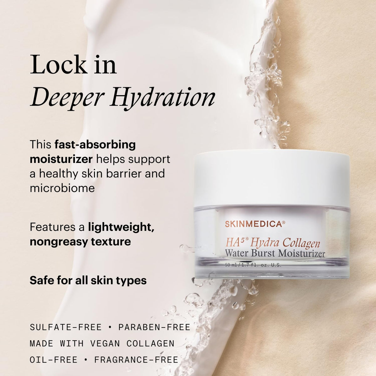 SkinMedica HA⁵® Hydra Collagen Water Burst Moisturizer – skinBEAUTIFUL RX