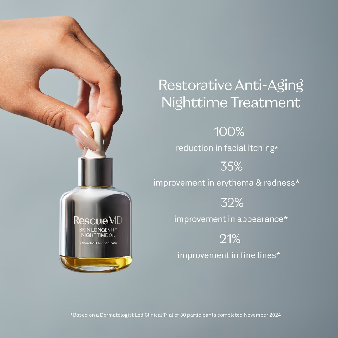 RescueMD Skin Longevity Nighttime Oil | skinBEAUTIFUL RX